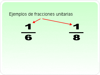Definición: fracción unitaria